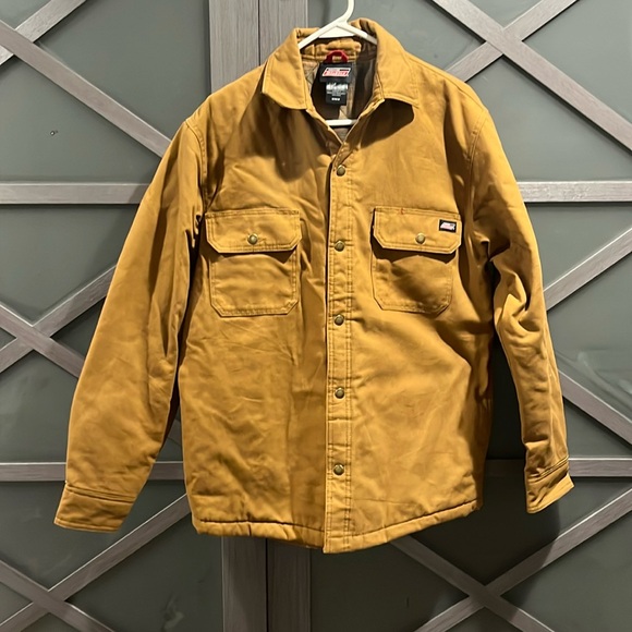 Dickies | Jackets & Coats | Dickies Flannel Lined Work Coat Snap Front ...